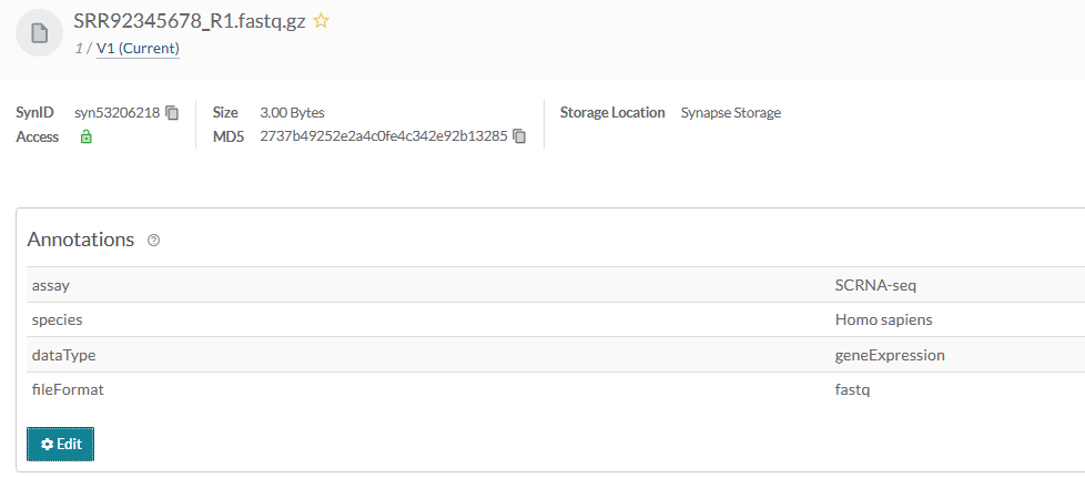 Annotation - Synapse Python/Command Line Client Documentation